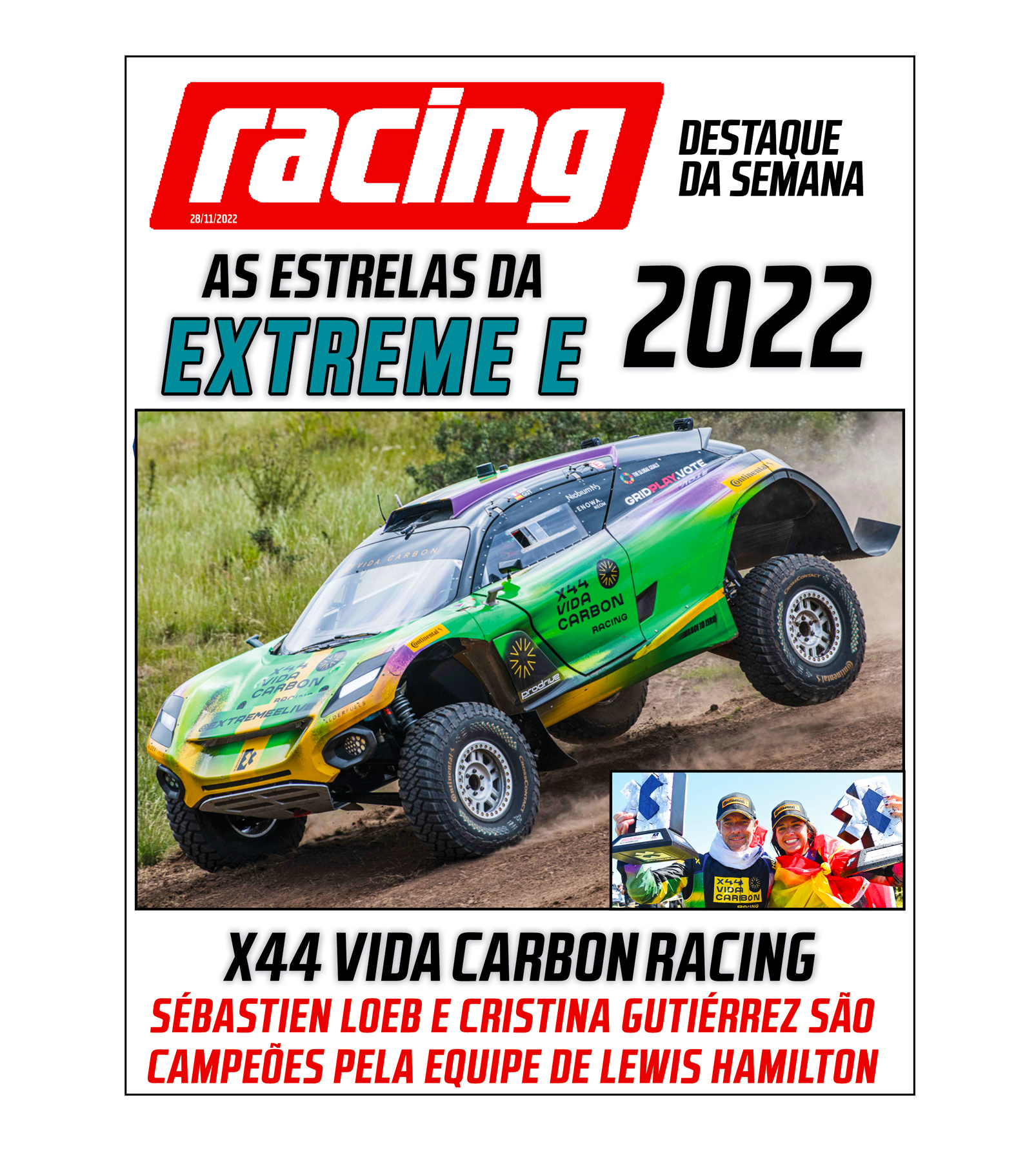 Extreme E 2022: título para a equipe X44 de Lewis Hamilton